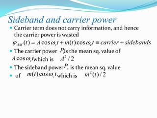 Amplitude modulation | PPTX