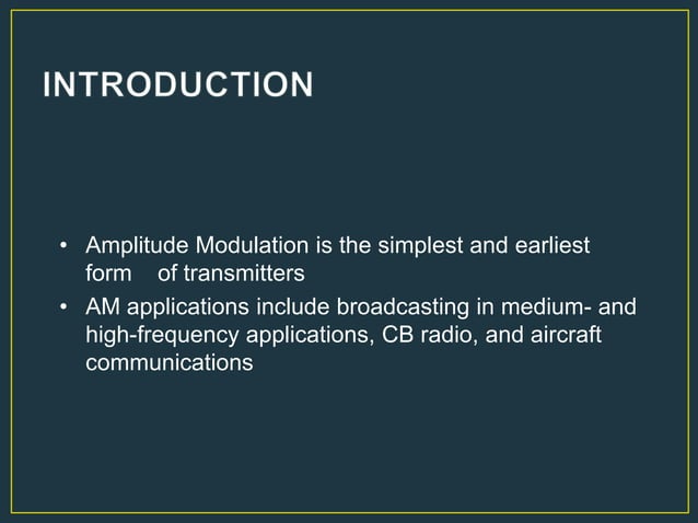 Amplitude modulation | PPTX | Physics | Science