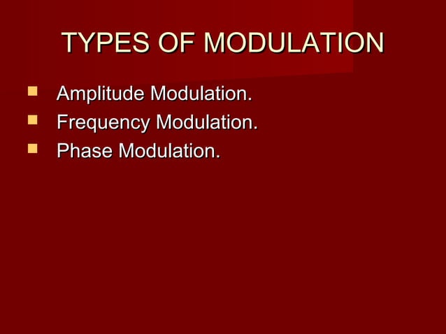 Amplitude Modulation Simulation Ppt