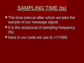 Amplitude modulation Simulation | PPT