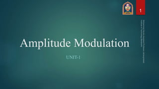 Amplitude modulation | PPTX