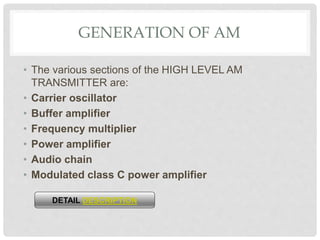 electronics and telecommunications: Amplitude modulation | PPTX