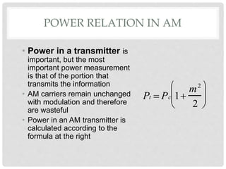 electronics and telecommunications: Amplitude modulation | PPTX
