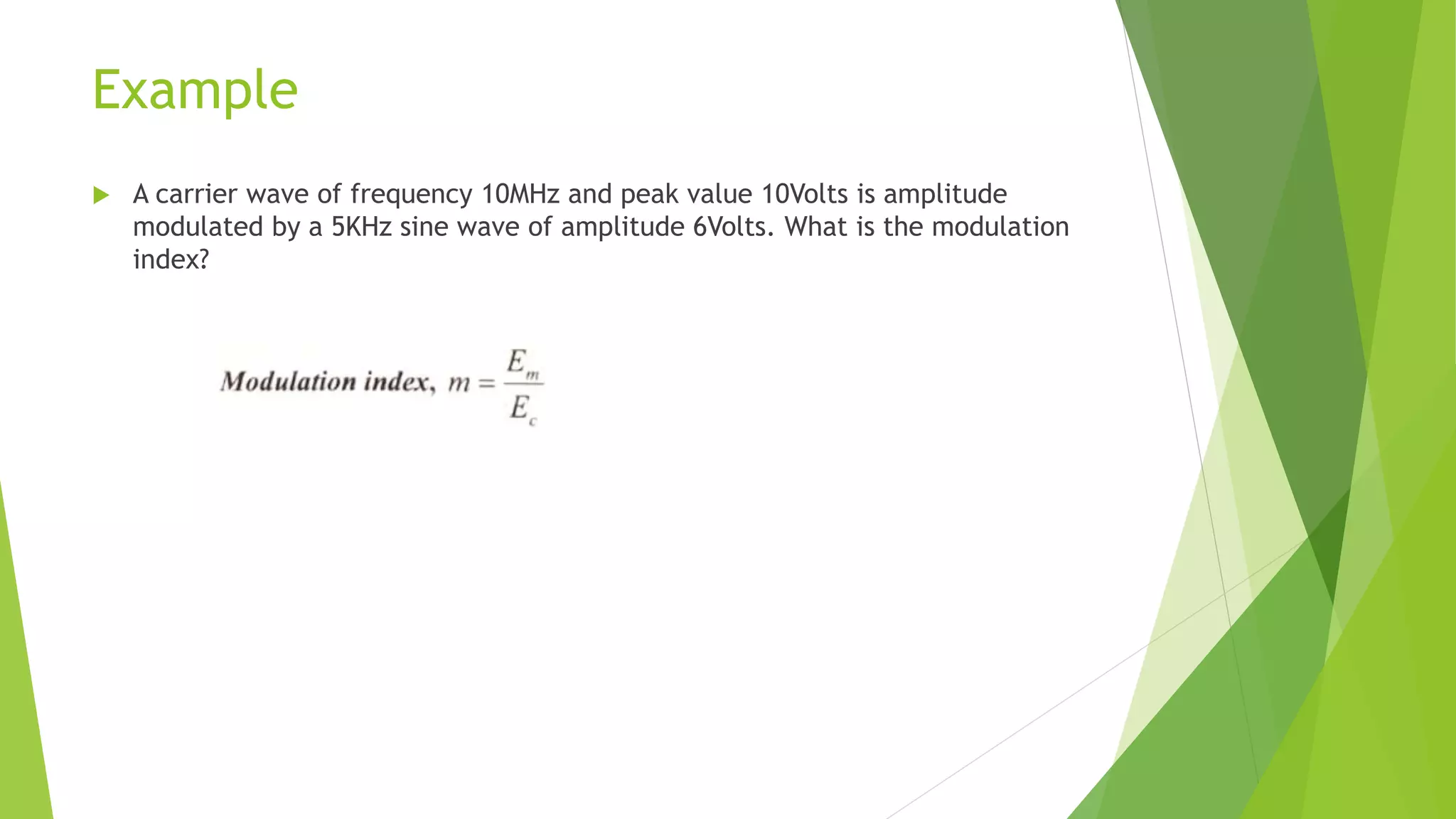 Amplitude modulation | PPTX