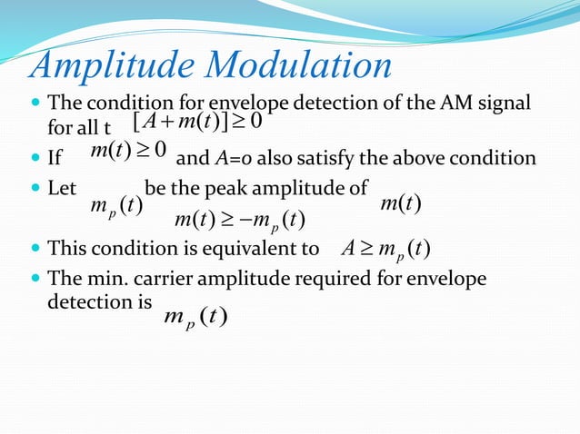 Amplitude modulation | PPT