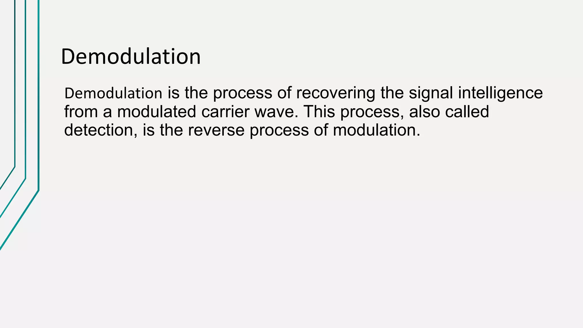 Amplitude modulation & demodulation | PPTX | Technology & Computing