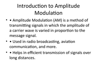 Amplitude_Modulation_PPT.pptx uytreww45yhh | PPT