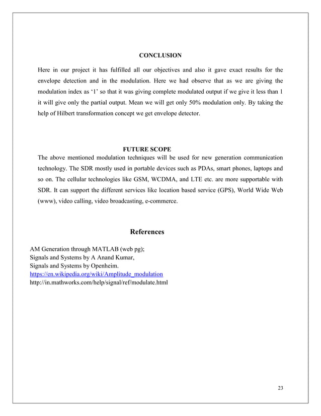 Amplitude Modulation using Multipliers and Envelope Detector | PDF