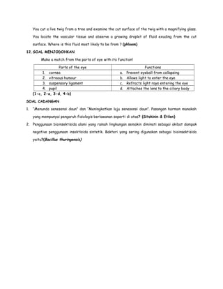 Soal Amplop "a" Lomba Cepat Tepat Biologi BFUB 2015 | DOC