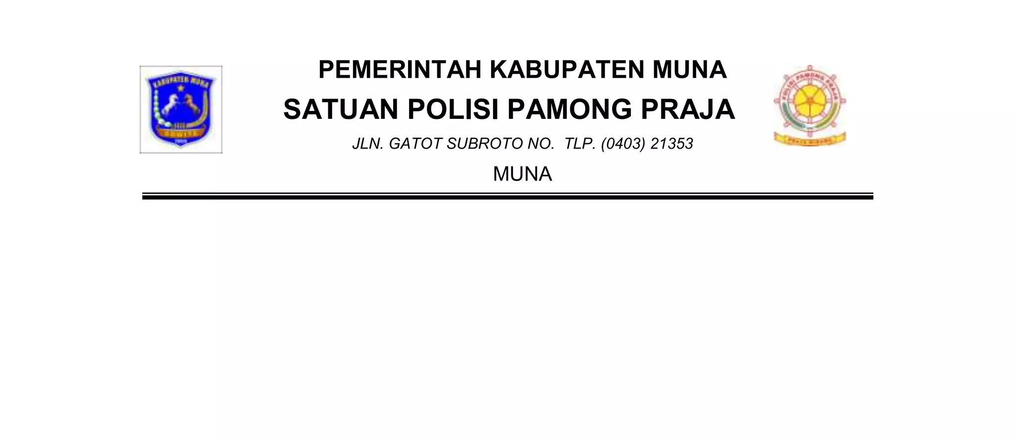 Amplop pol pp kab. muna | PPT