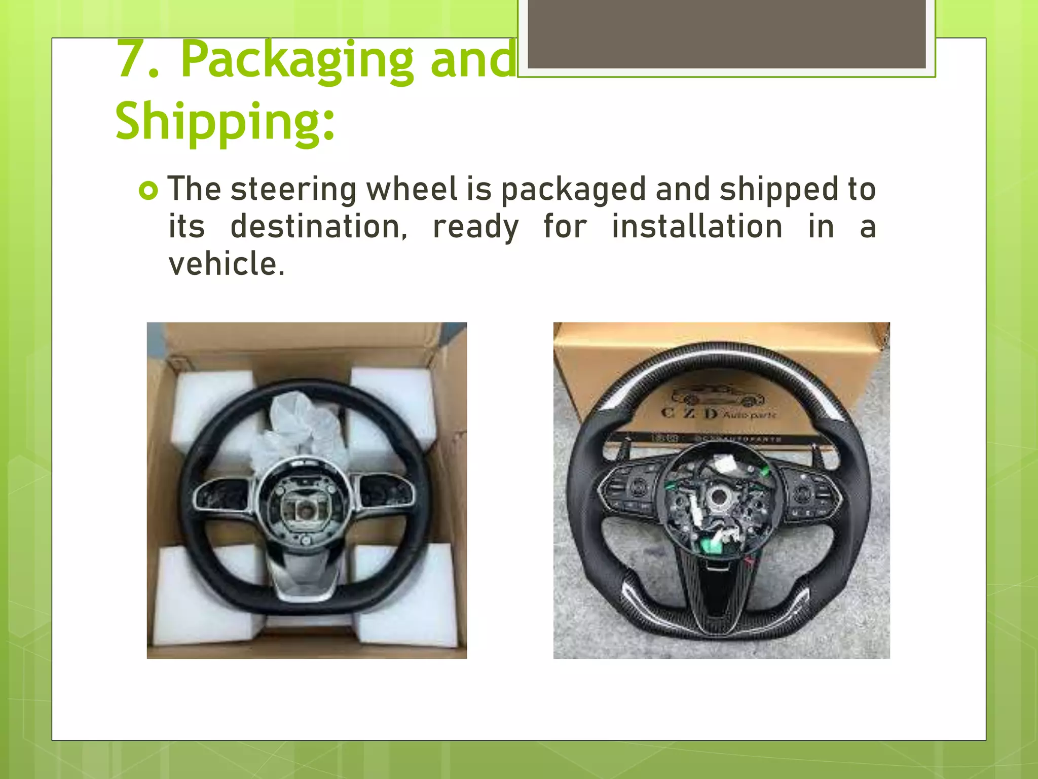 Manufacturing Process of Steering wheel | PPTX