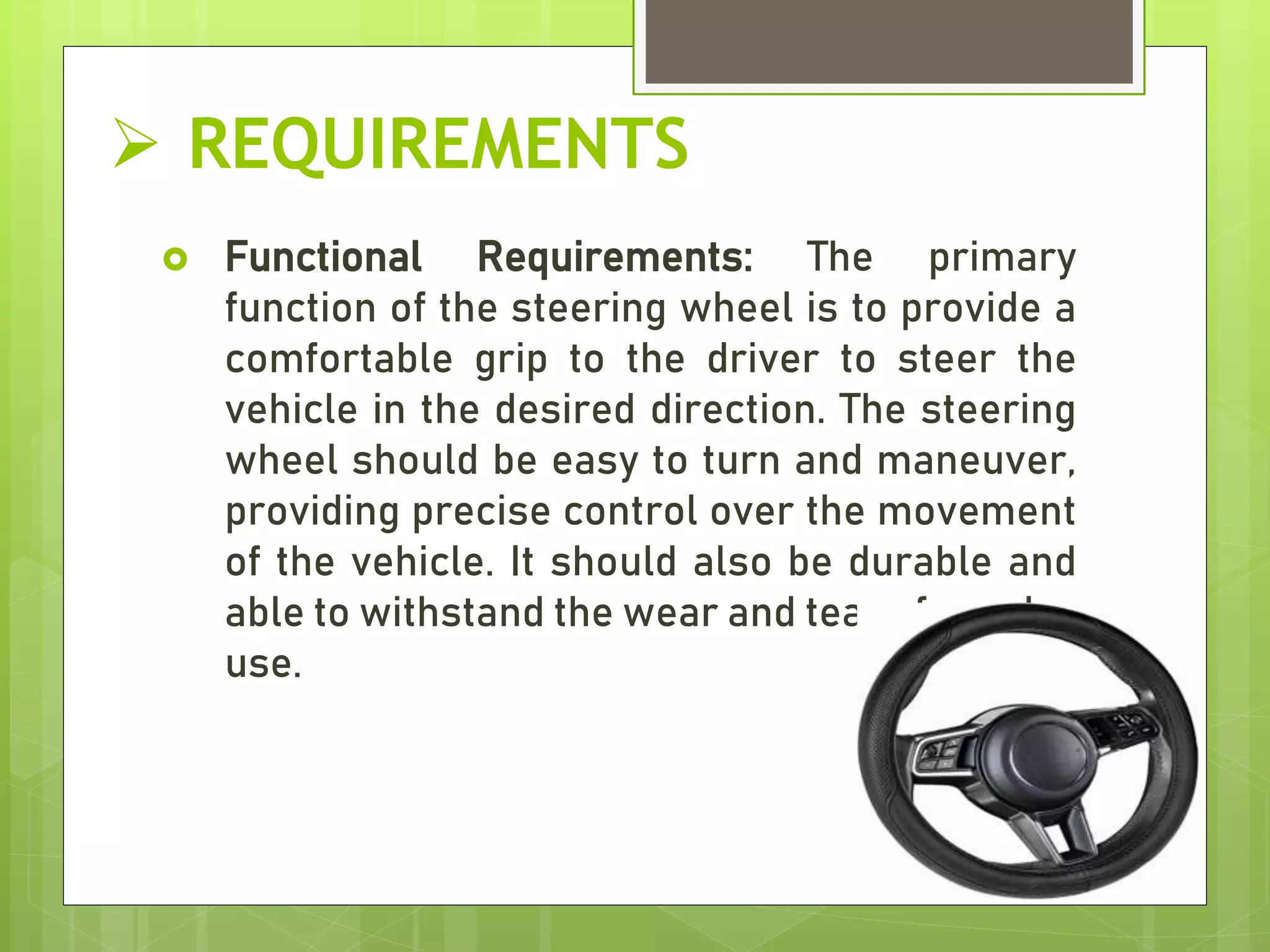 Manufacturing Process of Steering wheel | PPTX