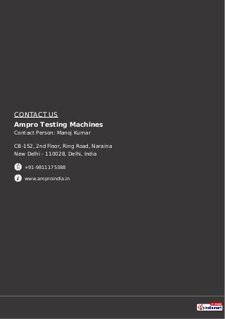 Ampro Testing Machines, New Delhi, Automobiles & Car Diagnostic ...
