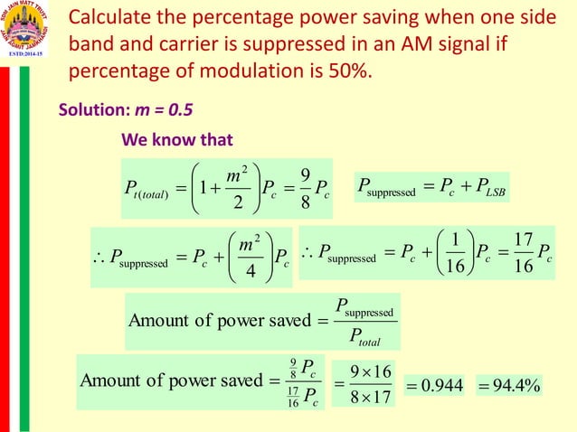 Numerical Problems On Ampitude Modulation Pdf