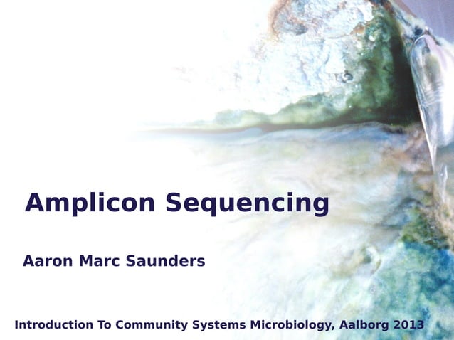 Amplicon Sequencing Introduction | PDF | Biological Sciences | Science