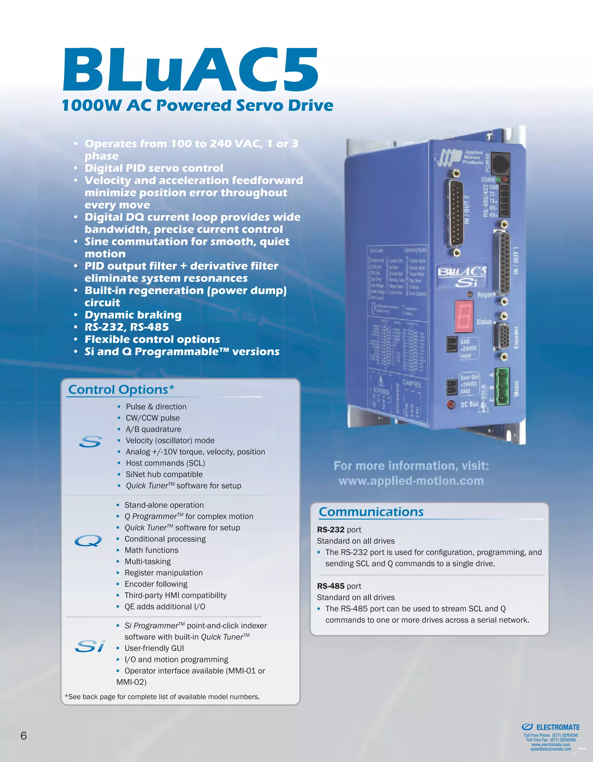 Amp servo products_brochure | PDF