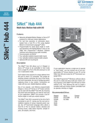 Amp si net_hub444_specsheet | PDF | Computer Peripherals | Computing