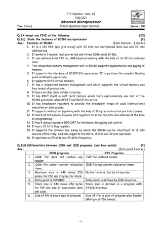 Advanced Microprocessors | PDF