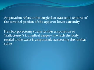 Amputation | PPTX