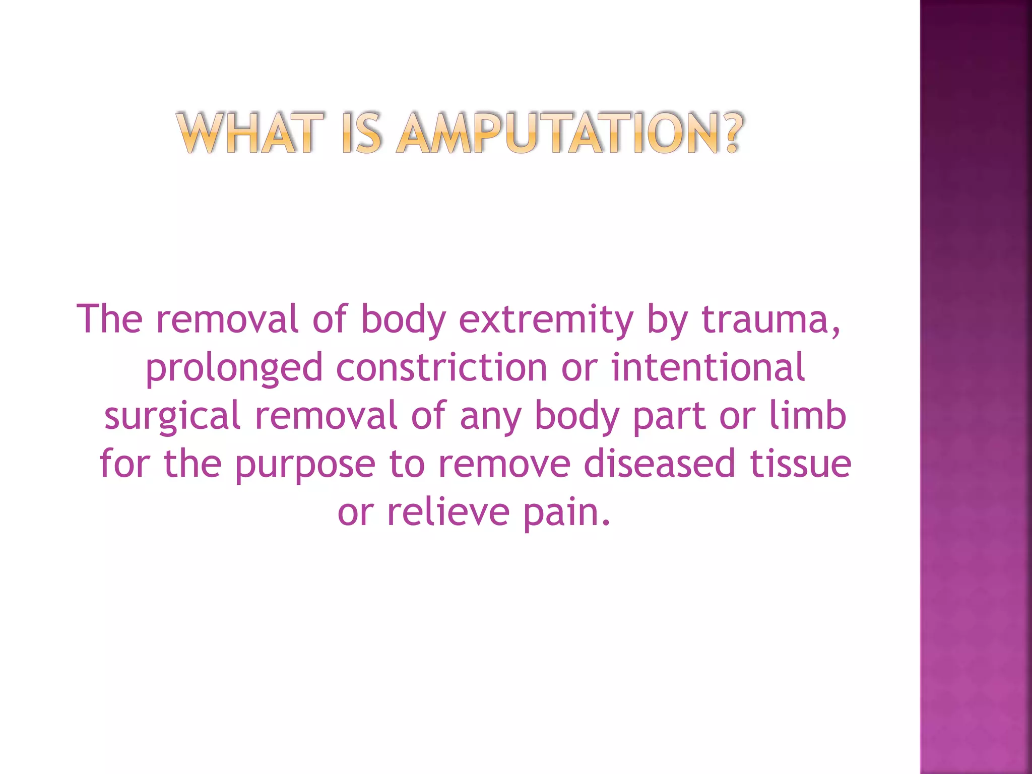 Amputation | PPTX