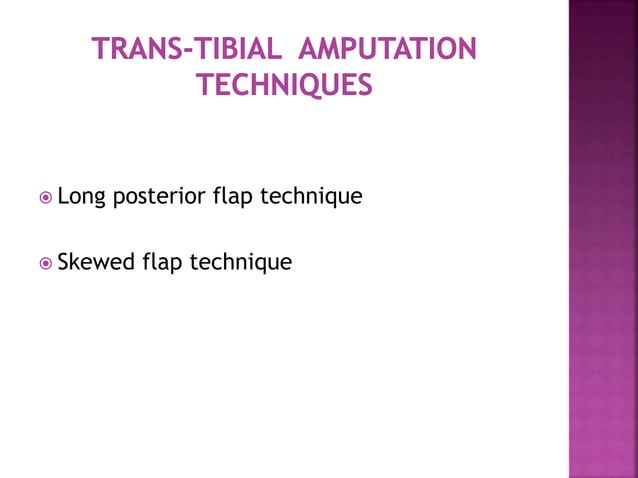 Amputation | PPTX | Death, Injury, or Military Conflict | Sensitive Topics