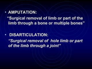 Amputation | PPTX