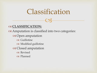 Amputation and role of an occupational therapist in amputee | PPTX