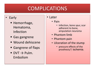 Amputation Orthopaedics | PPTX
