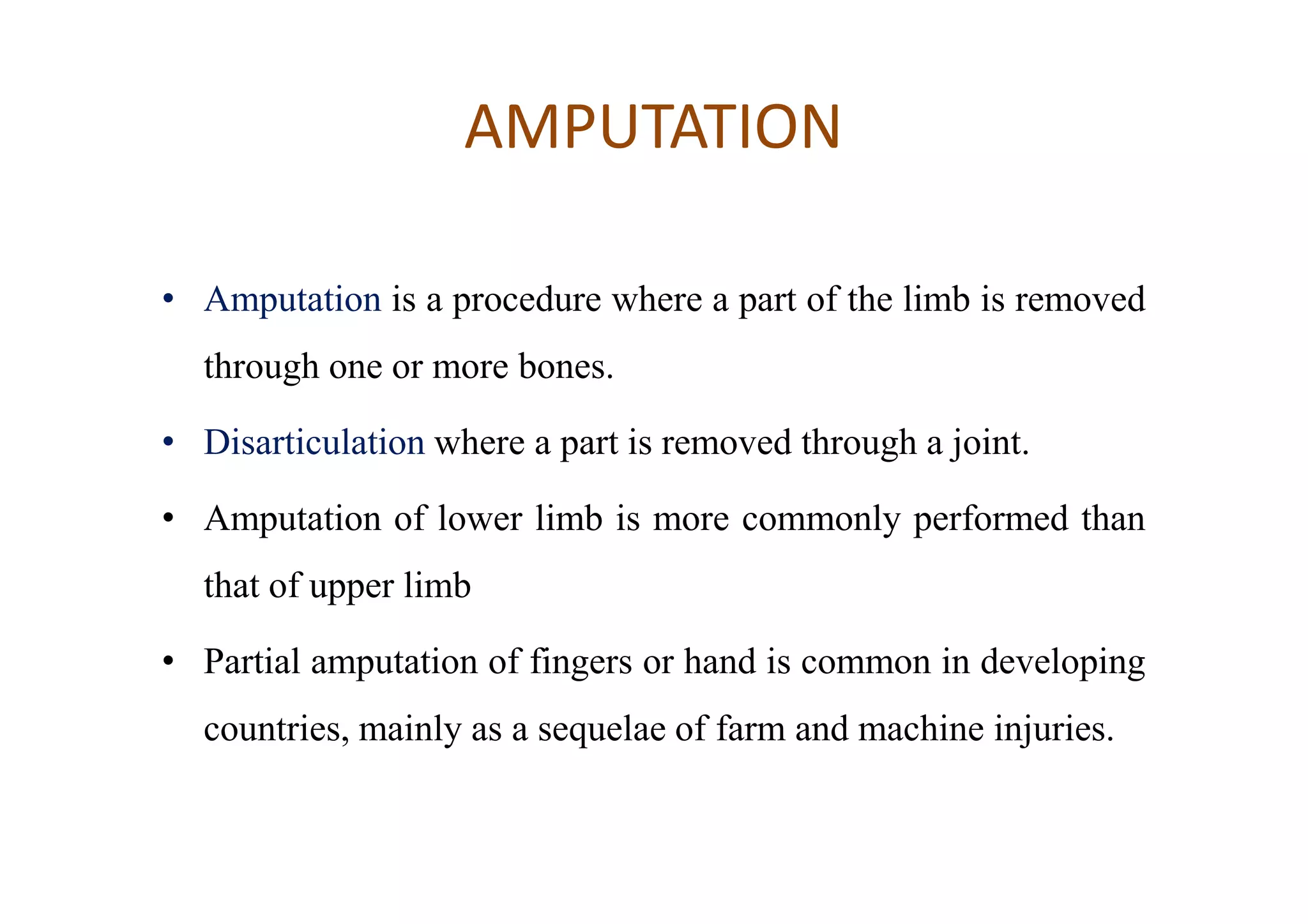 Amputation | PDF