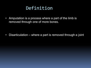 Amputation | PPTX
