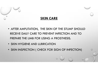 Amputation For G.N.M 2nd & B.Sc.2nd & 3rd Year Nursing Student. | PDF