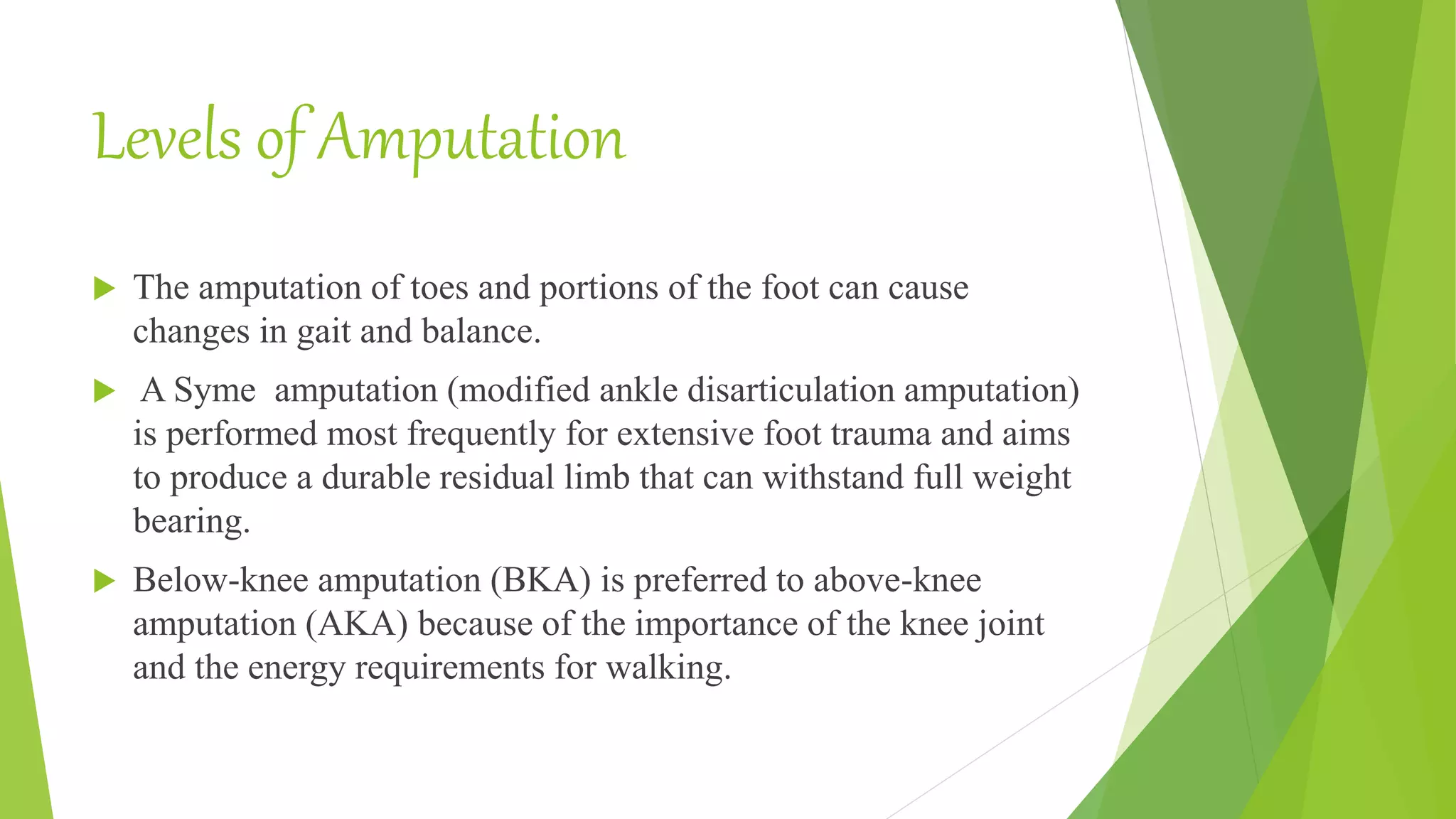 Amputation.pptx | Death, Injury, or Military Conflict | Sensitive Topics