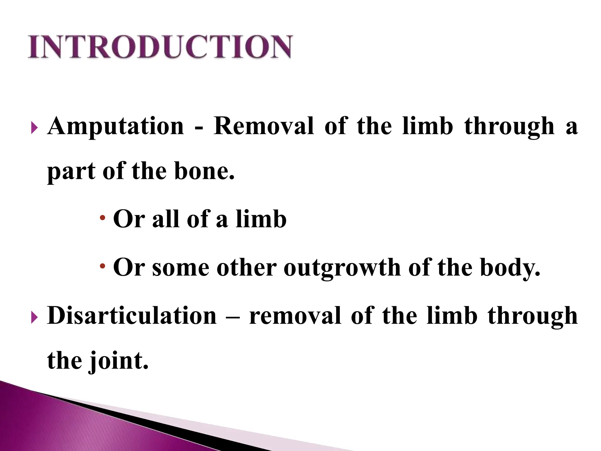 AMPUTATION ppt By Dr. Mumux | PPTX