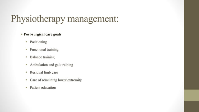 Peripheral Vascular Disease (PVD): Physiotherapy assessment and ...