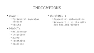 Amputation Topic Orthopaedics Presentation | PPTX