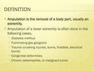 Amputation.pptx slide for nursing students | PPTX