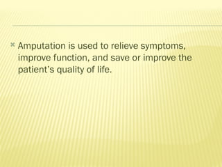 Amputation.pptx slide for nursing students | PPTX