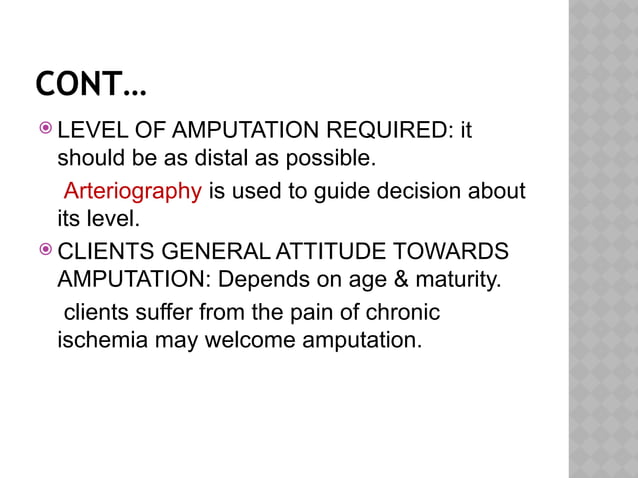 AMPUTATION B.SC NURSING STUDENTS .MEDICAL SURGICAL NURSING | PPTX