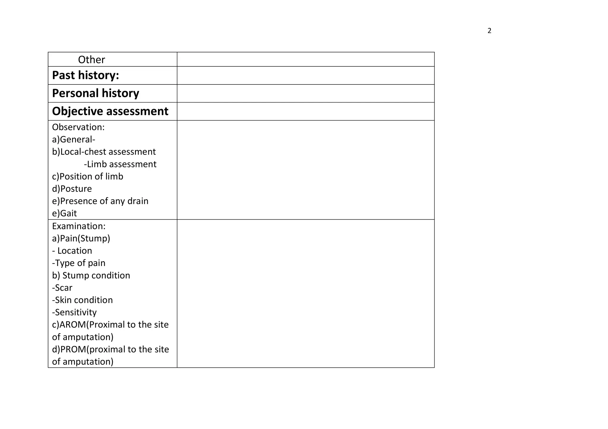 Amputation perfoma assement physiotherapy.pdf