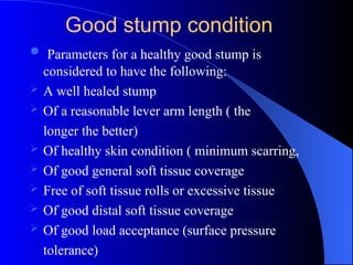 Amputation of the lower limb . | PPT