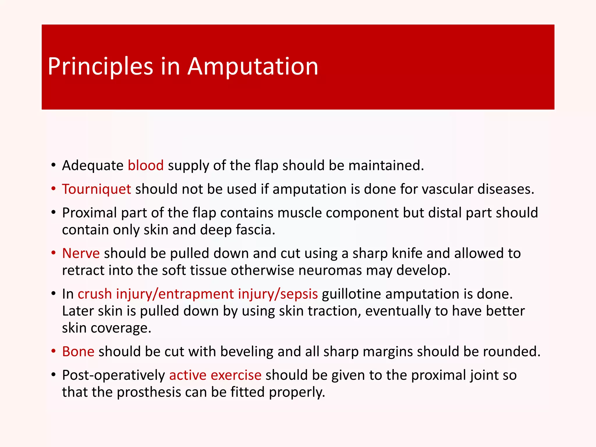 Amputation and disarticulation | PPTX