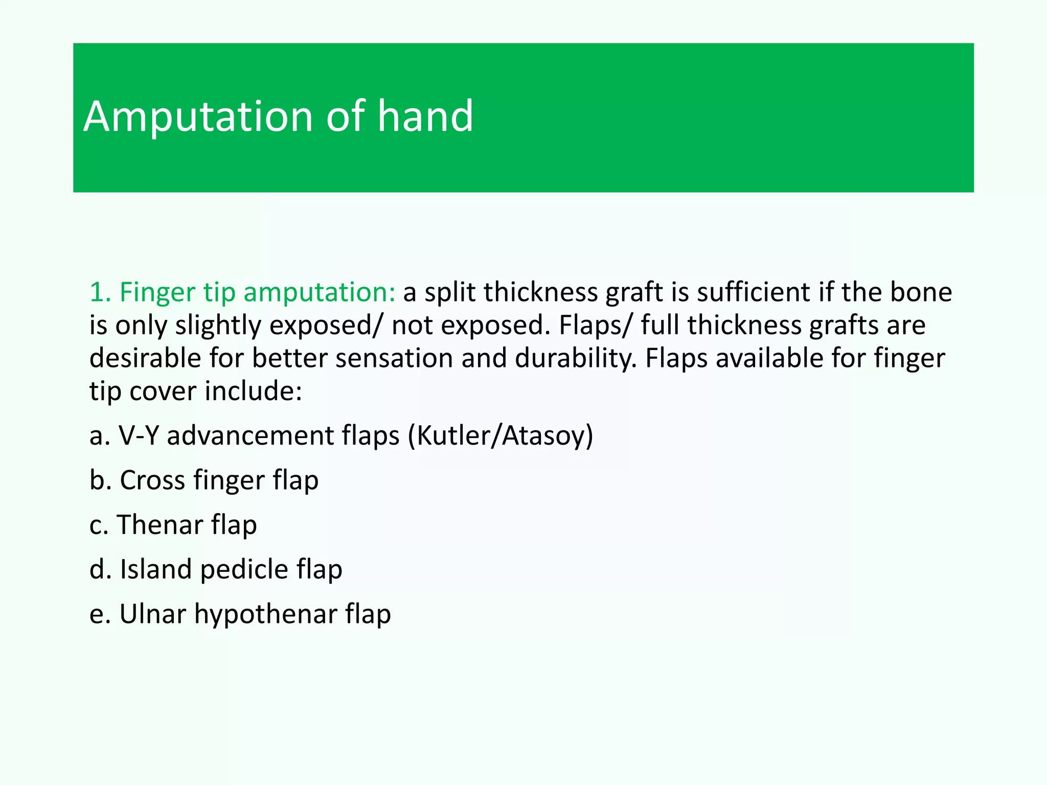 Amputation and disarticulation | PPTX