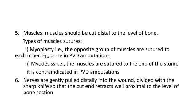 Amputation and Prosthesis | PPTX | First Aid | Injuries