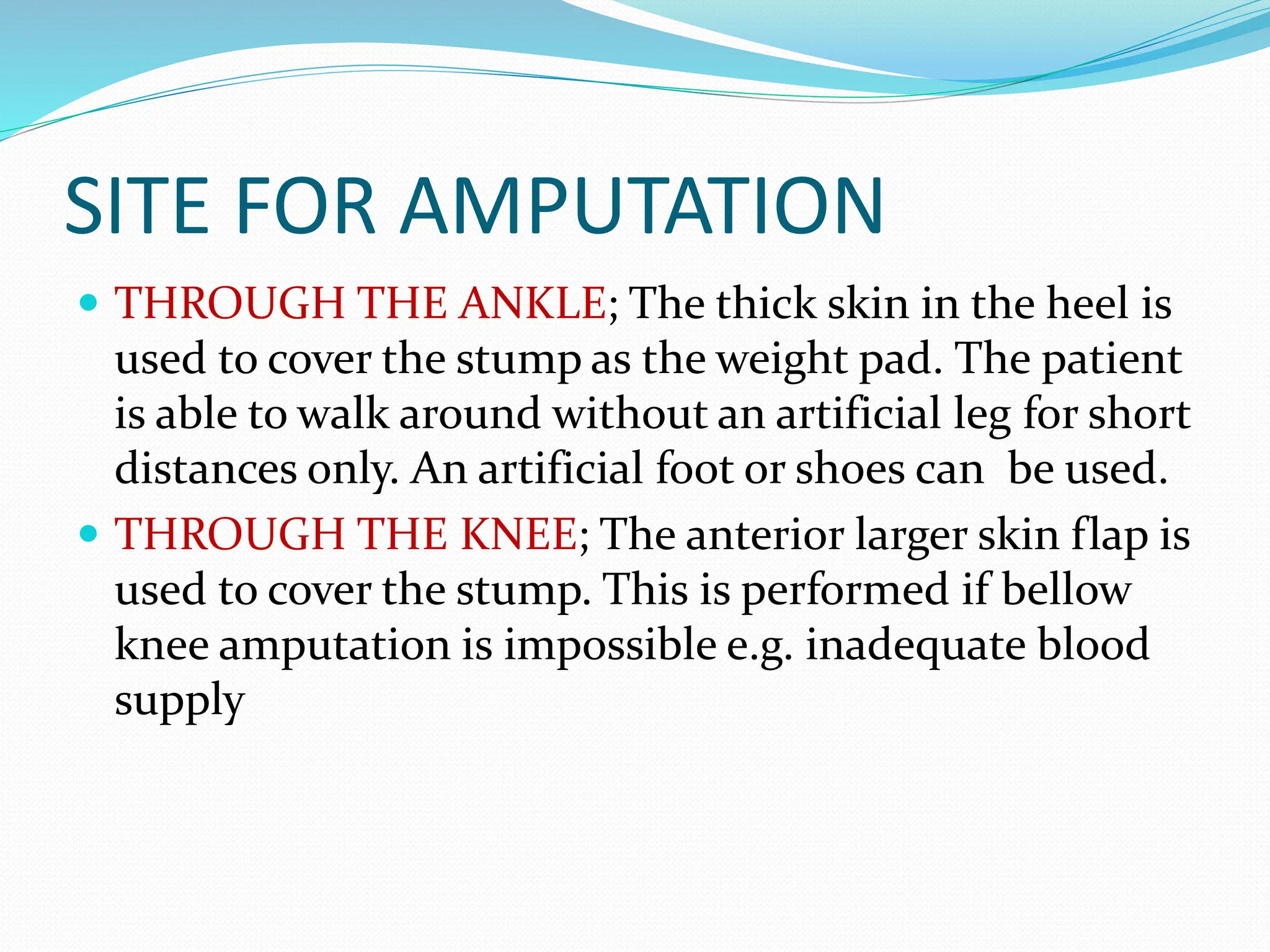 FOUNDATIONS OF NURSING PRACTICE, AMPUTATION NOTES. | PPTX