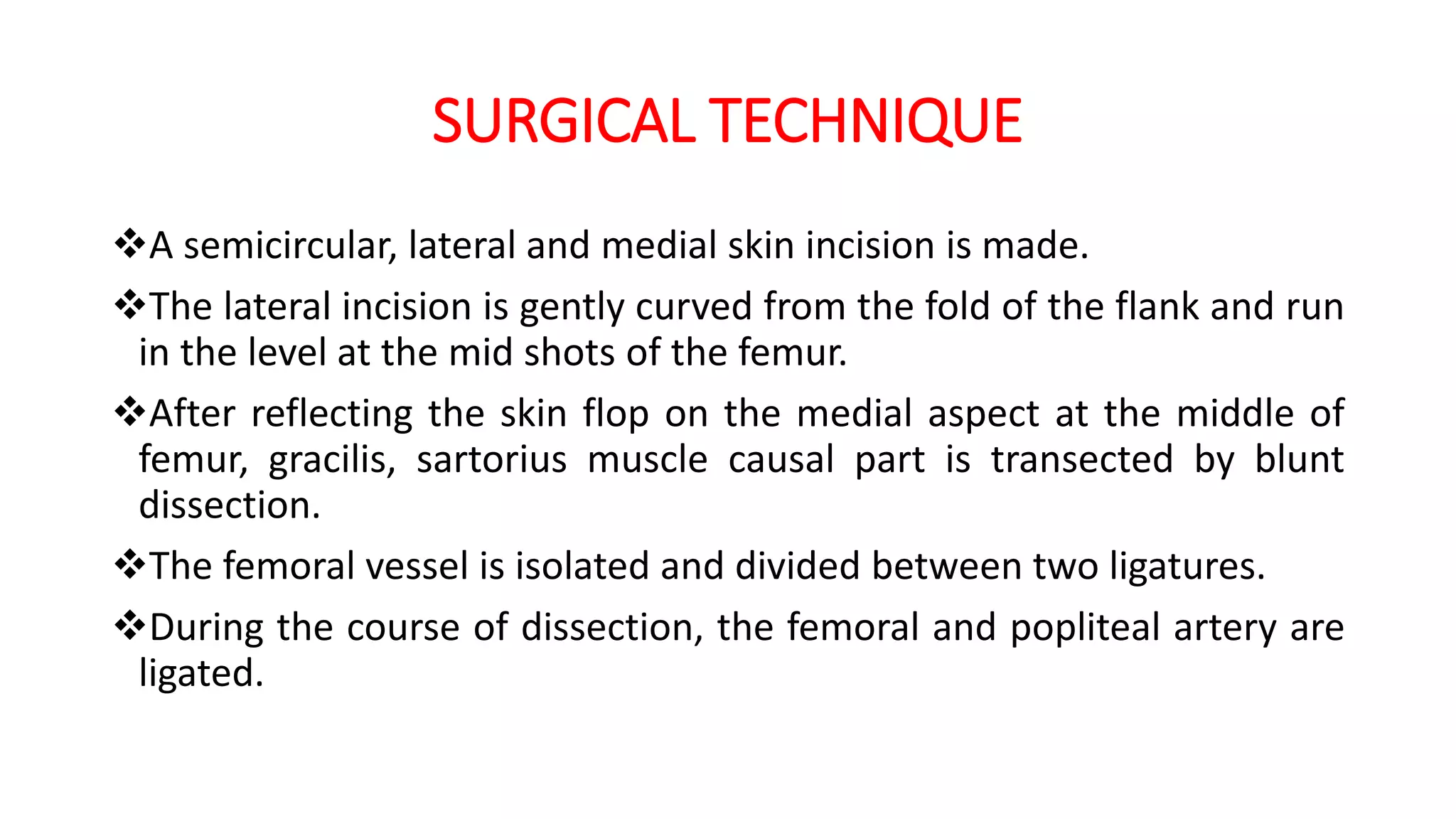 Amputation of hindlimb | PPTX
