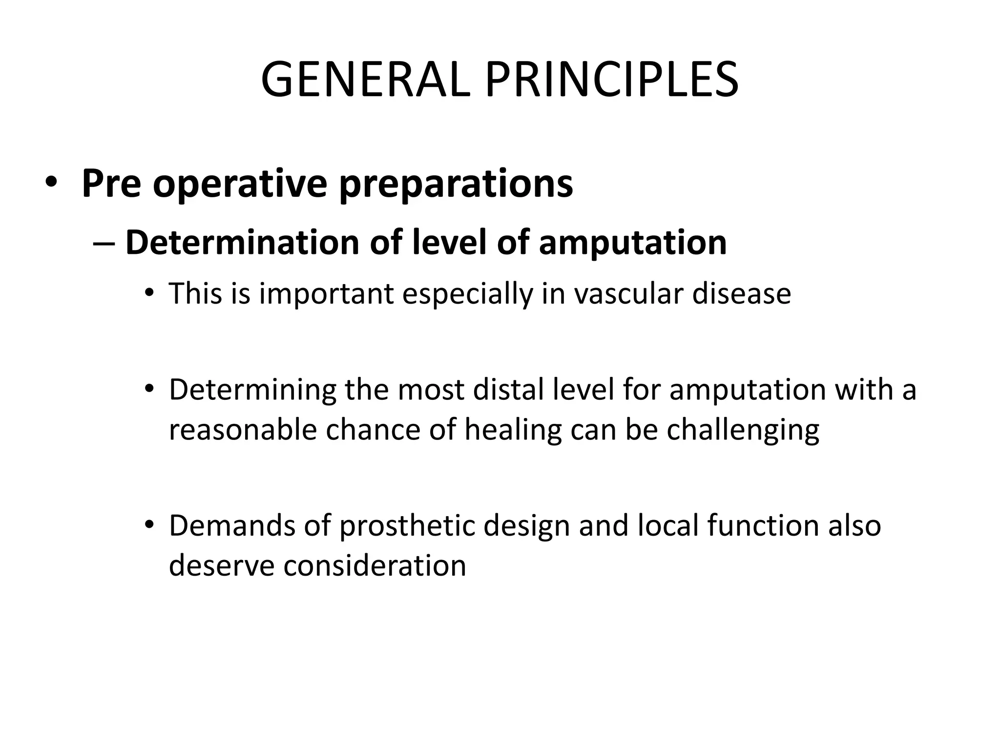 Amputation principles | PPTX