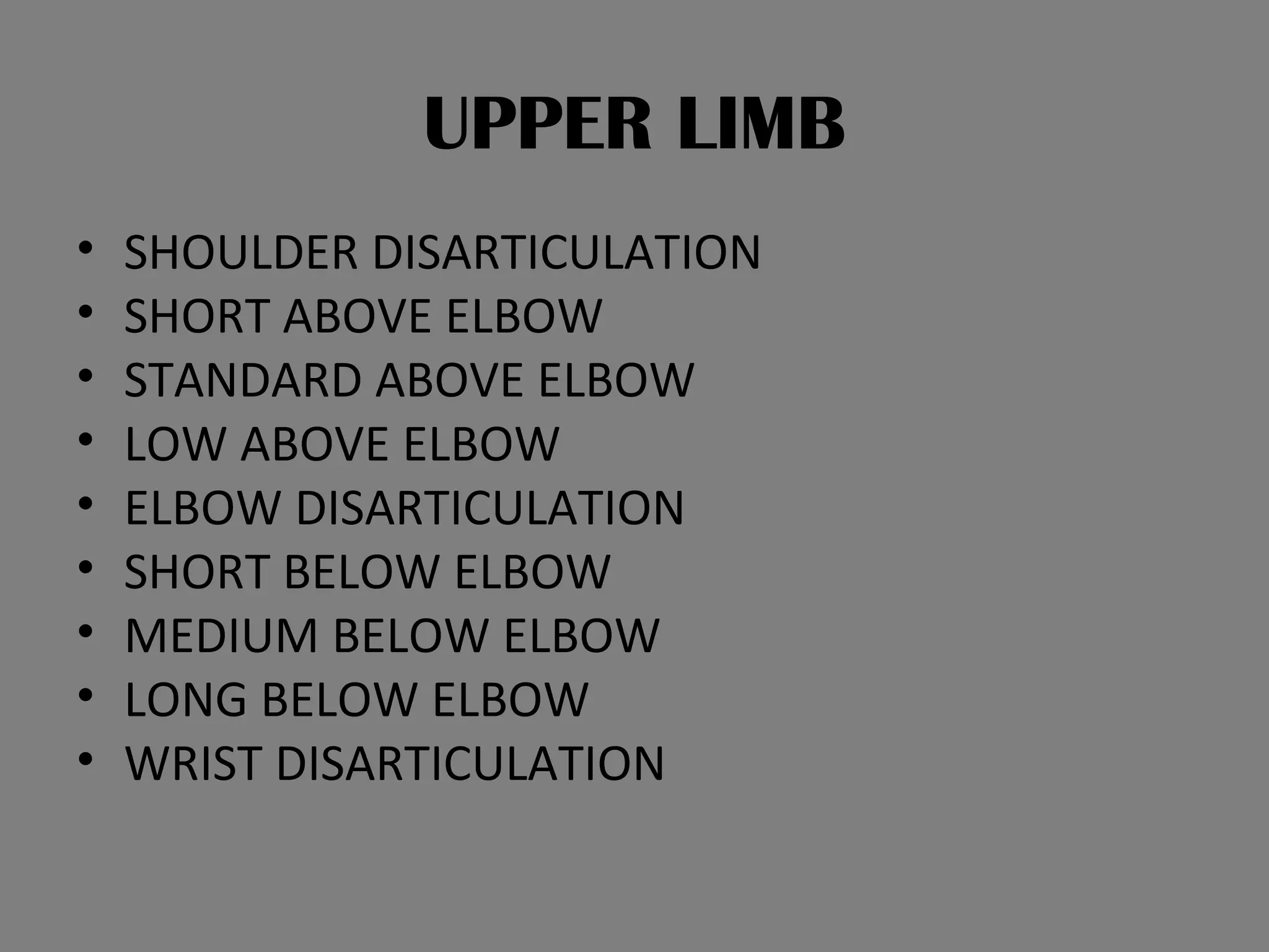 Amputations | PPT