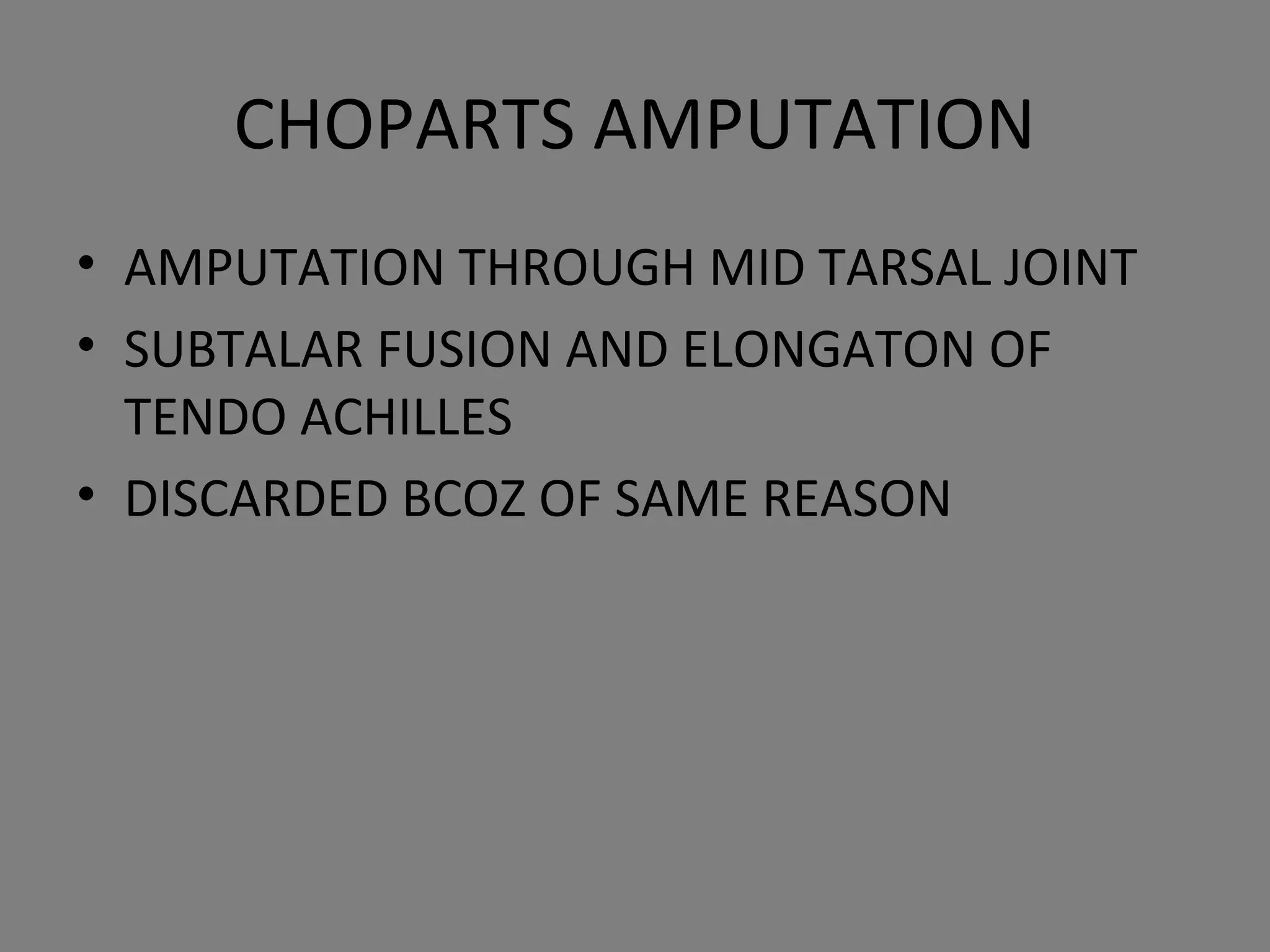 Amputations | PPT
