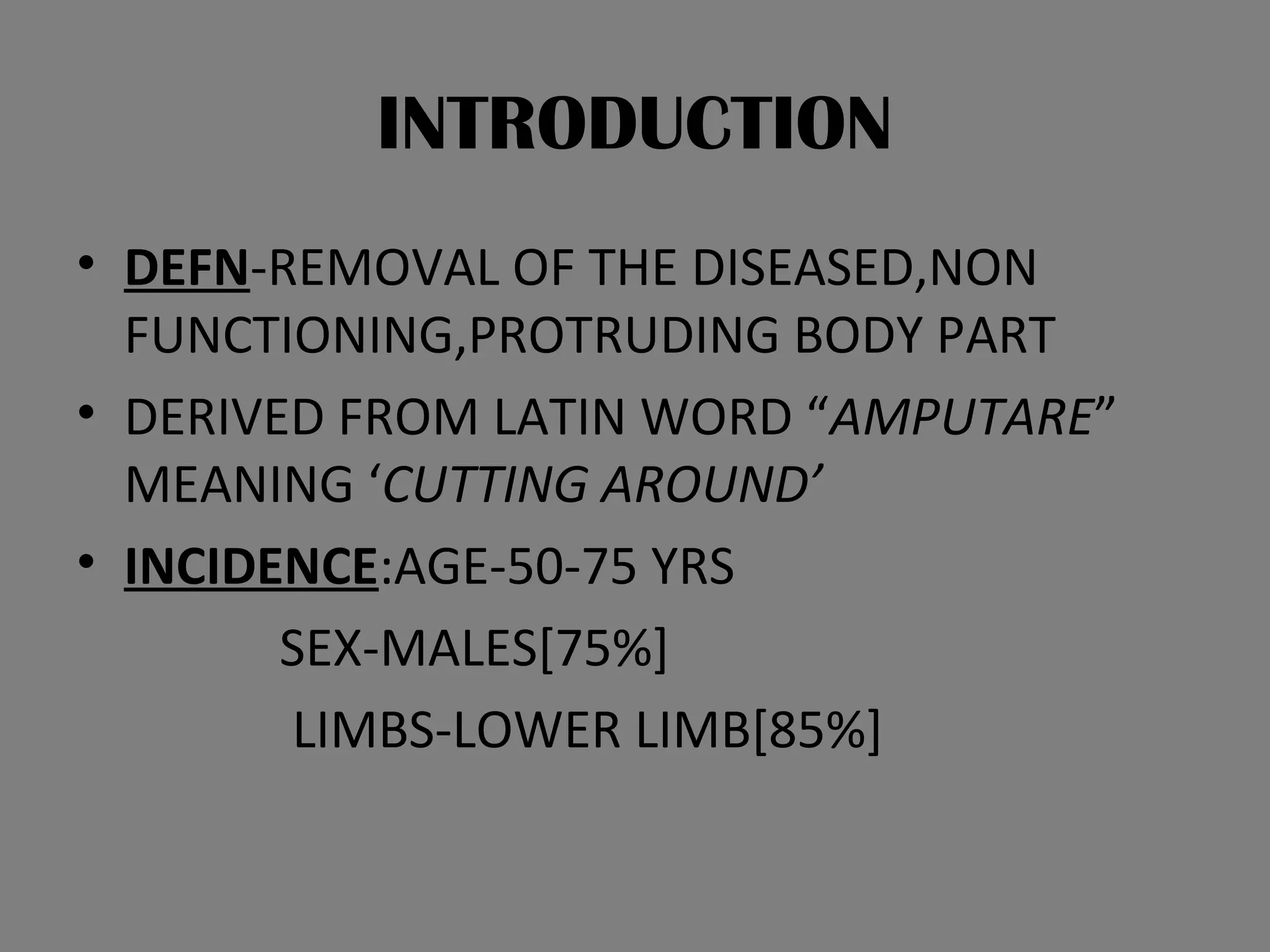 Amputations | PPT