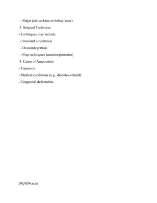 AMPUTATIONS- Definition, Types, procedures, indications | DOCX ...